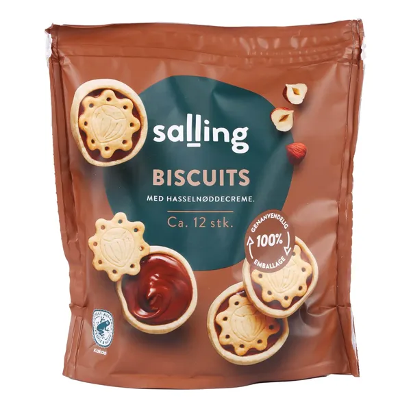 Cepumi Salling ar lazdu riekstu krēmu 175g - Lēta Pārtika